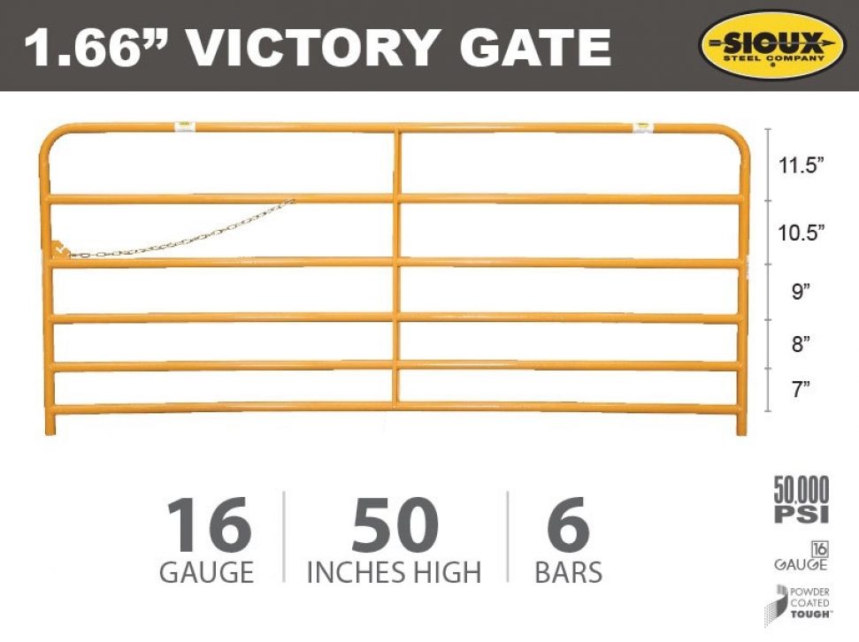 1.66" Victory Gate | Sioux Steel Company